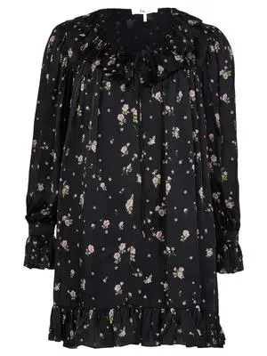 Chloé Long-sleeved Mini Dress - Black