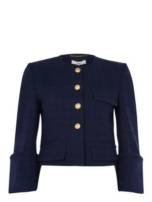 Chloé Crew Neck Long-sleeved Casual Jacket - Black