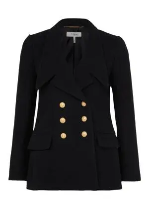 Chloé Double Breasted Blazer - Black