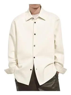 Bottega Veneta Cotton Gabardine Overshirt - Parchment