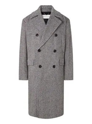 Dries Van Noten Wool-tweed Double-breasted Coat - Gray