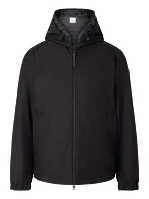 Moncler Shell-trimmed Twill Down Jacket - Black