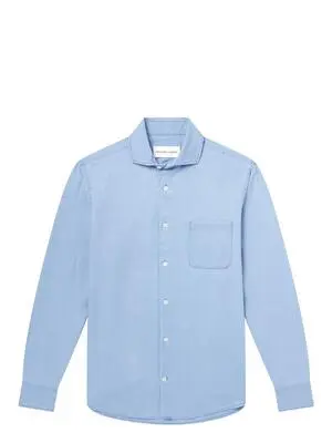 Frescobol Carioca Emilio Cotton-twill Shirt - Blue