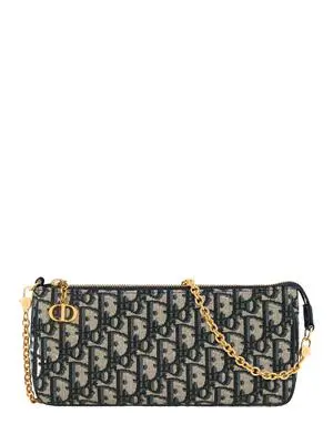Dior 30 Montaigne Pouch With Chain - Black