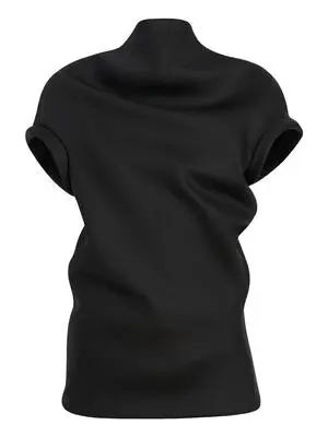Khaite Tandie Short-sleeved Top - Black
