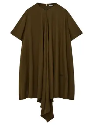 Loewe Viscose Trapeze Dress - Brown