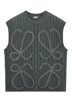 Loewe Wool Gilet - Black
