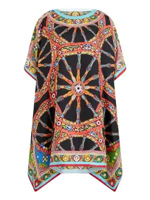 DOLCE & GABBANA Dolce & Gabbana Carretto Printed Kaftan Dress
