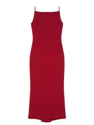 Givenchy Spaghetti Strap Mid-length Dress - Red
