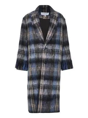 Loewe Striped Coat - Black
