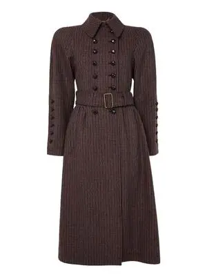 Chloé Belted Coat - Black