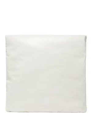 Bottega Veneta Logo Square Clutch White