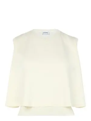Loewe Sleeveless Knit Sweater - White