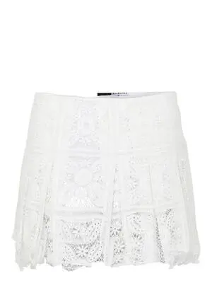 Loewe Loewe Cotton Mini Skirt White