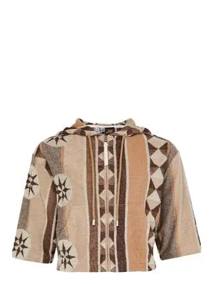 Loewe Printed Hooded Jacket - Nude