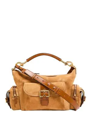 Chloé Engraved Logo Camera Shoulder Bag - Brown