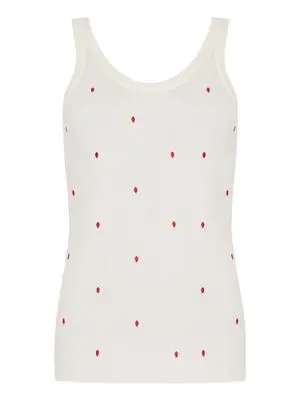 Bottega Veneta Printed Vest - White