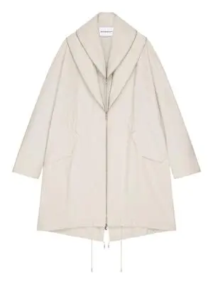 Givenchy Shawl Collar Parka - White