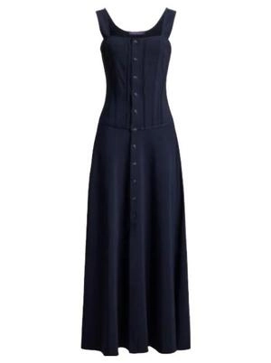 RALPH LAUREN Sophee Button A-line Dress