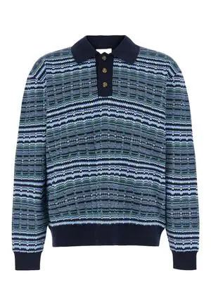 DROLE DE MONSIEUR Drole De Monsieur Patterned Long-Sleeve Sweater