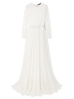 Ralph Lauren Crepe Maxi Dress - White