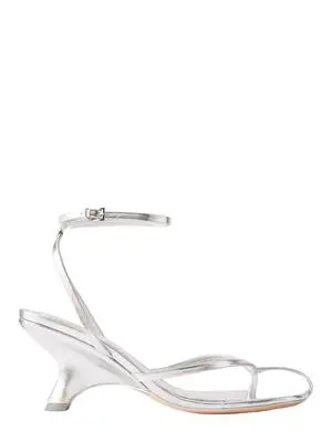 SIMKHAI Simkhai Kelsey Metallic Leather Sandals
