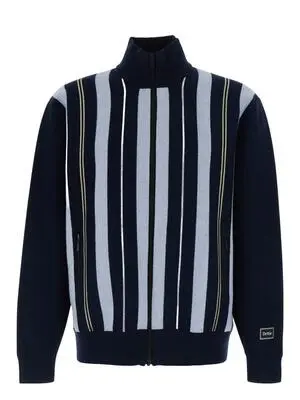DROLE DE MONSIEUR Drôle De Monsieur Kitt Wool Zip-Up Knitted Sweater