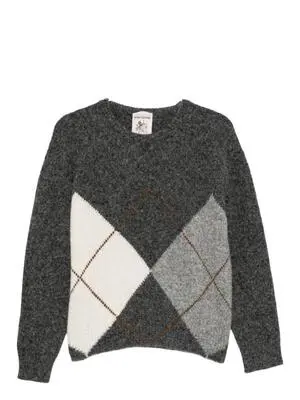 SEMICOUTURE Keira Argyle Knitted Sweater - Grey