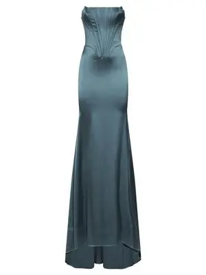 Giuseppe Di Morabito Strapless Bustier Gown - Blue