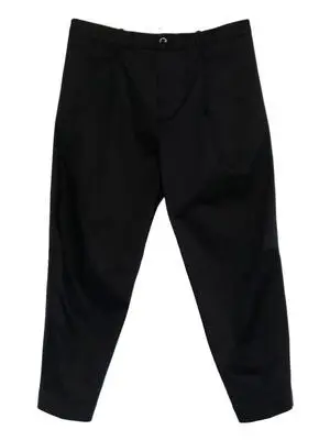 NINE:INTHE:MORNING Pleat-detail Cotton Trousers - Black