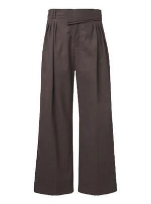 KIKO KOSTADINOV Dieze Cotton Wide-leg Pleated Trousers - Brown