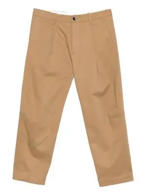 NINE:INTHE:MORNING Pleated Straight-leg Trousers - Camel
