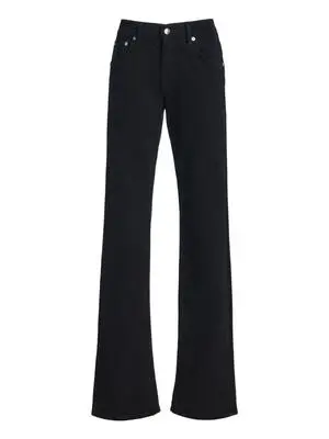 HAIKURE Split-hem Jeans - Black