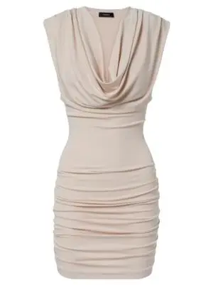 WARDROBE.NYC Matte Pleated Mini Dress