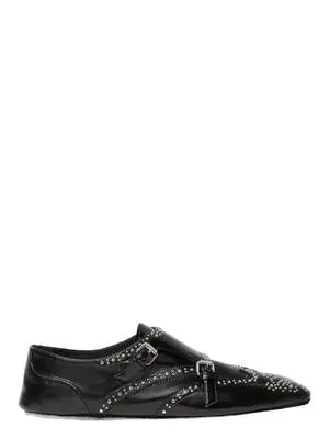 FENDI Fendi Studded Double Buckle Monk Straps