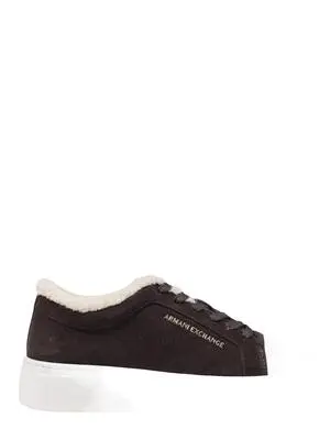 Armani Exchange Lace-up Sneakers - Brown