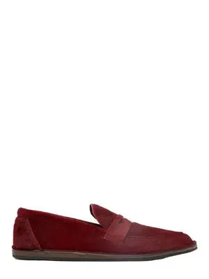 THE ROW Cary Loafer Shoes - Wine