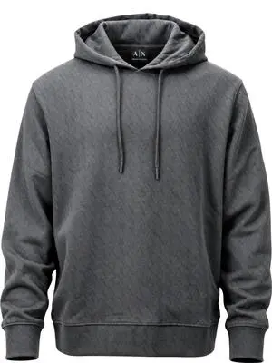 Armani Exchange Drawstring Hooded Sweatshirt - Black