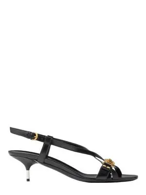 Versace Versace Marisa Leather Sandals 50 Mm Black