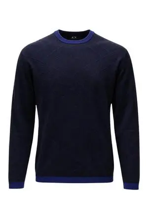 Armani Exchange Crew Neck Knit Top - Black