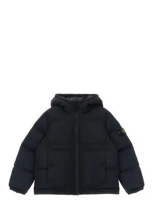 Stone Island Logo-patch Padded Jacket - Black