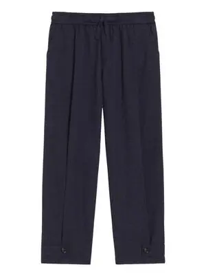 Dolce & Gabbana Melange Flannel Trousers - Grey