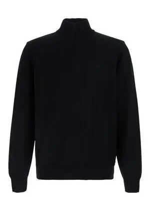 Emporio Armani Long-sleeve Half-zip Pullover - Black