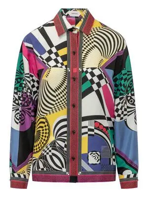 VERSACE Versace Printed Long-Sleeved Shirt