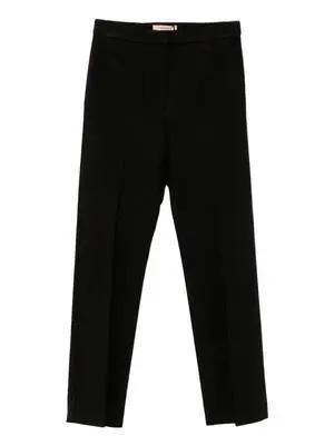 TWINSET Concealed-fastening Straight-leg Trousers - Black