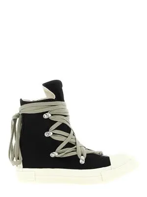Rick Owens Megalace Sneakers - Black