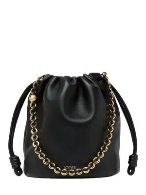 Loewe Flamenco Bucket Shoulder Bag - Black