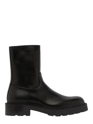 THE ROW Round-head Short Boots - Black