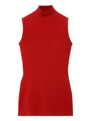Loewe Sleeveless Knit Top Red