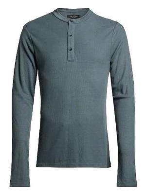 Rag & Bone T-shirt Deep Teal Size Viscose, Elastane - Green